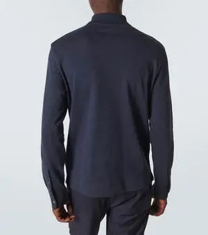 Zegna Cotton Polo Shirt - Blue