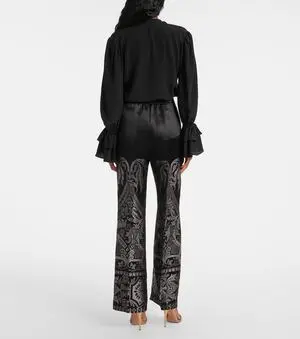 Etro Printed Wide-leg Pants