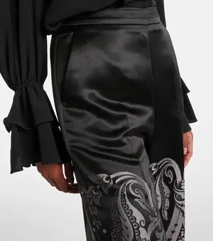 Etro Printed Wide-leg Pants