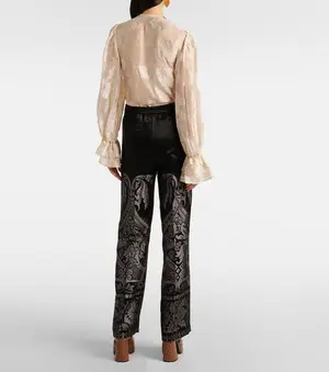 Etro Printed Wide-leg Pants