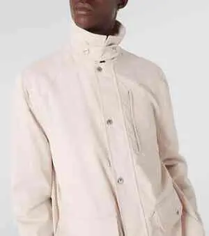 Brunello Cucinelli Corduroy-trimmed Gabardine Field Jacket