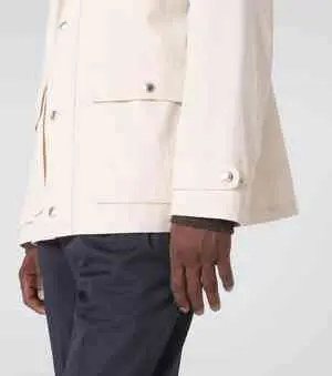 Brunello Cucinelli Corduroy-trimmed Gabardine Field Jacket