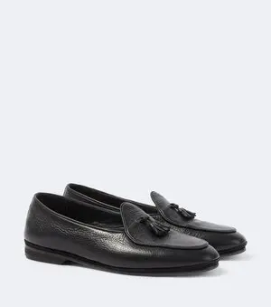 Rubinacci Marphy Leather Loafers - Black