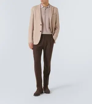 Zegna Cotton, Wool And Cashmere Blazer