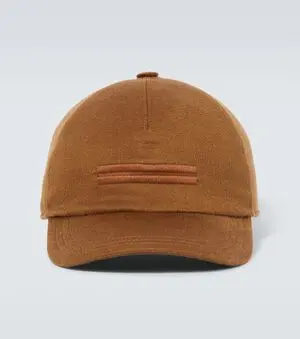 Zegna Cashmere Baseball Cap - Brown