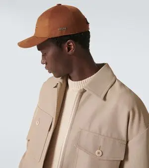 Zegna Cashmere Baseball Cap - Brown