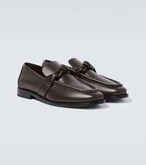 Bottega Veneta Astaire Leather Loafers
