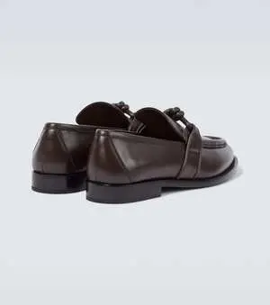 Bottega Veneta Astaire Leather Loafers