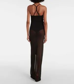 Jacquemus La Robe Maille Nodo Gown - Black