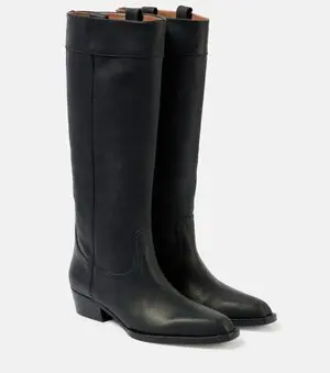 Paris Texas Helena 35 Leather Boots - Black