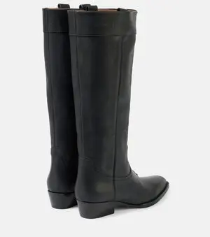 Paris Texas Helena 35 Leather Boots - Black