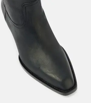 Paris Texas Helena 35 Leather Boots - Black