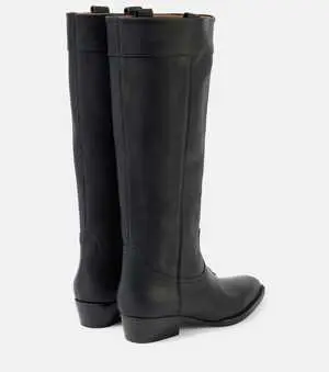 Paris Texas Helena 35 Leather Boots - Black