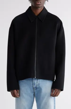 Acne Studios Relaxed Fit Wool Jacket - Black