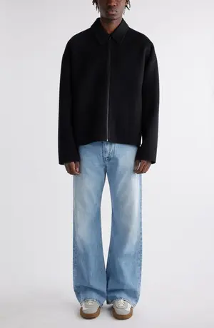 Acne Studios Relaxed Fit Wool Jacket - Black