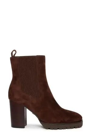 Paige Izzy Platform Chelsea Boot - Chocolate