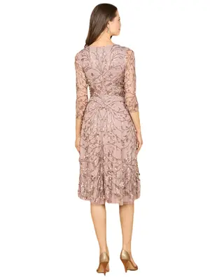 LARA NEW YORK Beaded Midi Dress