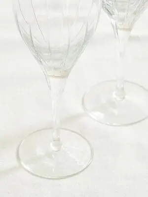 Christofle Iriana Set Of Two Crystal Water Glasses - Neutrals