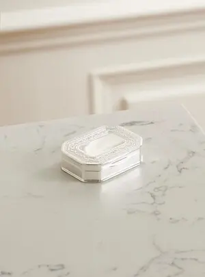 Christofle Bonbonnière -plated Trinket Box - Silver