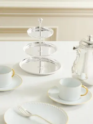 Christofle Albi Three-tier -plated Dessert Stand