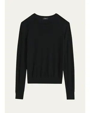 Theory Regal Merino Wool Crewneck Pullover
