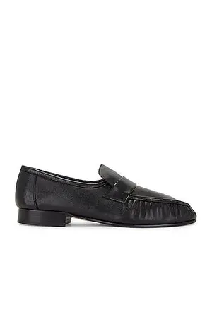 THE ROW Soft Loafer - Black