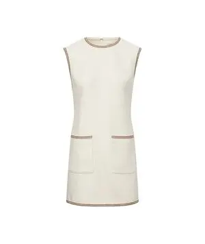Veronica Beard Veronica Beard Ravena Mini Shift Dress - Ivory