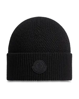 Moncler Wool Beanie - Black