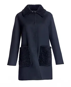 MAXIMILIAN Wool-blend Walking Coat
