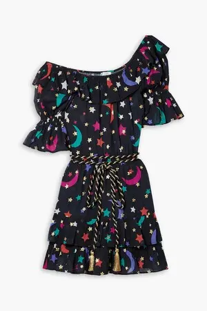 Miguelina Lux Printed Mini Dress