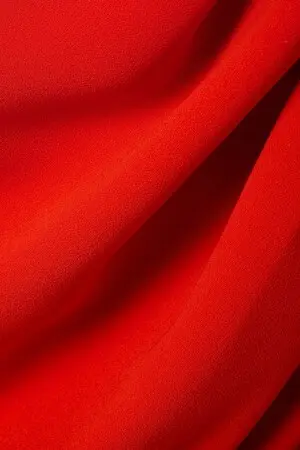 SELF-PORTRAIT Gathered Crepe Midi Dress