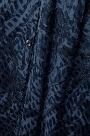Ulla Johnson Thalia Belted Devoré-velvet Maxi Shirt Dress