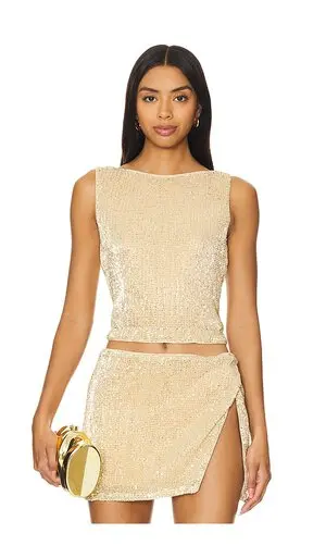 Gold Sequin Tops