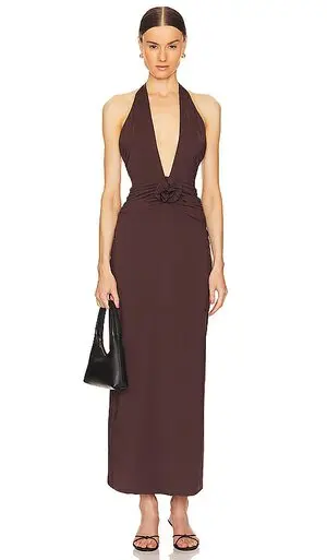 Maygel Coronel Brown Dresses