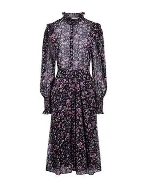 MARANT ETOILE Midi Dress Dark Size Cotton - Purple