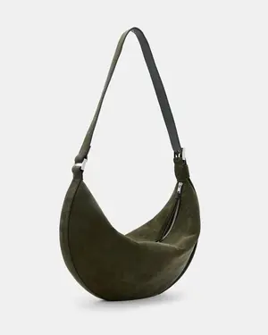 ALLSAINTS Half Moon Leather Shoulder Bag
