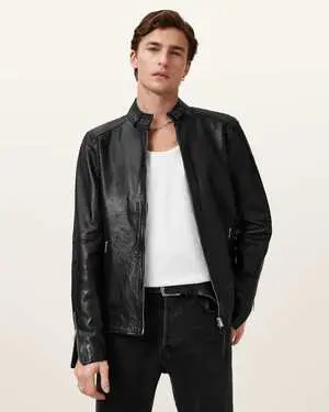 ALLSAINTS Cora Leather Jacket - Jet Black