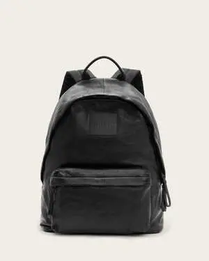 ALLSAINTS Embossed Leather Backpack - Black