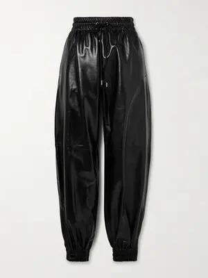 SALON 1884 Toda Leather Track Pants