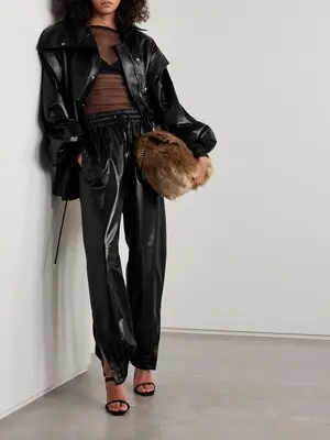 SALON 1884 Toda Leather Track Pants