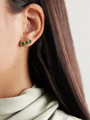 Shay 18-karat Emerald Earrings