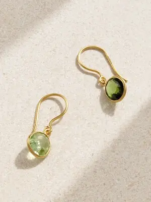 PIPPA SMALL 18-karat Gold Tourmaline Drop Earrings - Green