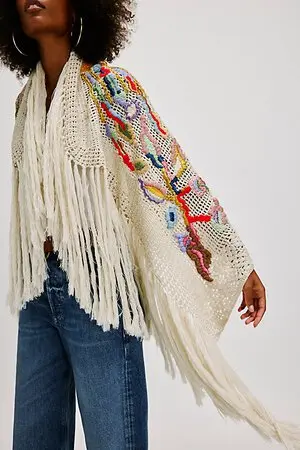 Free People Sunrise Handmade Shawl