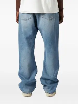 1989 STUDIO Tape Print Straight Leg Jeans