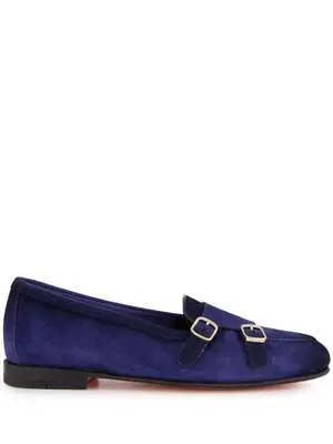 Santoni Double-buckled Moccasins