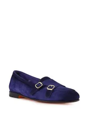 Santoni Double-buckled Moccasins
