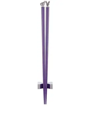 Shanghai Tang Chinese Zodiac Rabbit Chopsticks - Purple