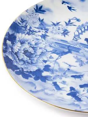 Shanghai Tang X Jacky Tsai Large Peony Plate