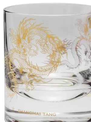 Shanghai Tang Dragon Two-piece Whiskey Glass Set - Gold