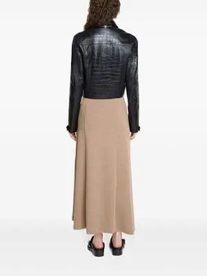 Rabanne Asymmetric Long-sleeve Dress